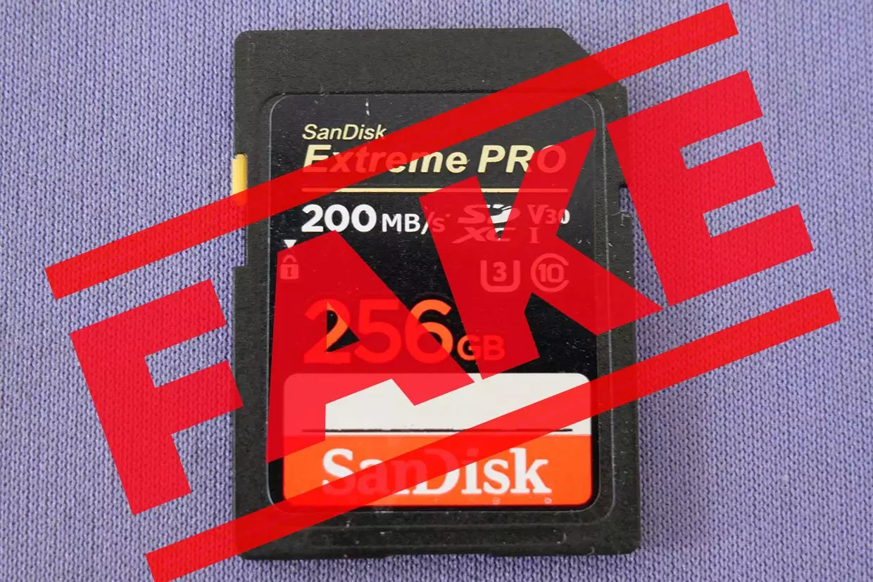 Beware of counterfeit memory cards!